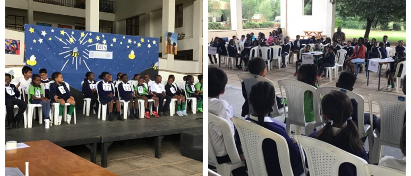 KS1 & KS2 STUDENTS ENJOYING SPELLING BEE SESSION. - Braeside Thika